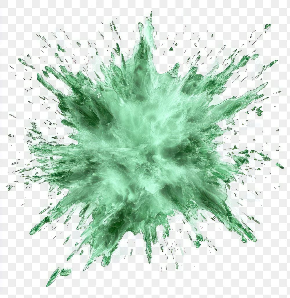 PNG Explosion dynamic green art. | Free PNG - rawpixel