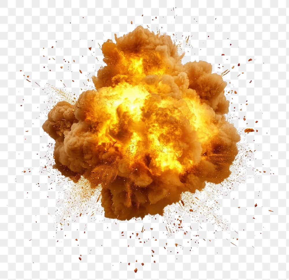 PNG Yellow fire bomb explosion | Free PNG - rawpixel