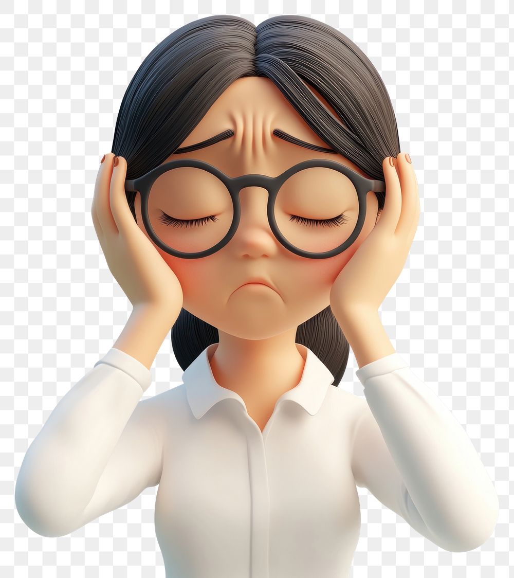 PNG Asia woman feeling fatigue | Free PNG - rawpixel