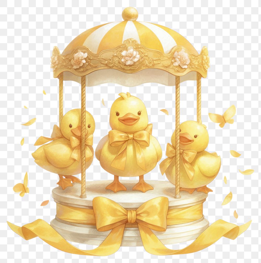 PNG Yellow coquette carousel illustration | Premium PNG - rawpixel