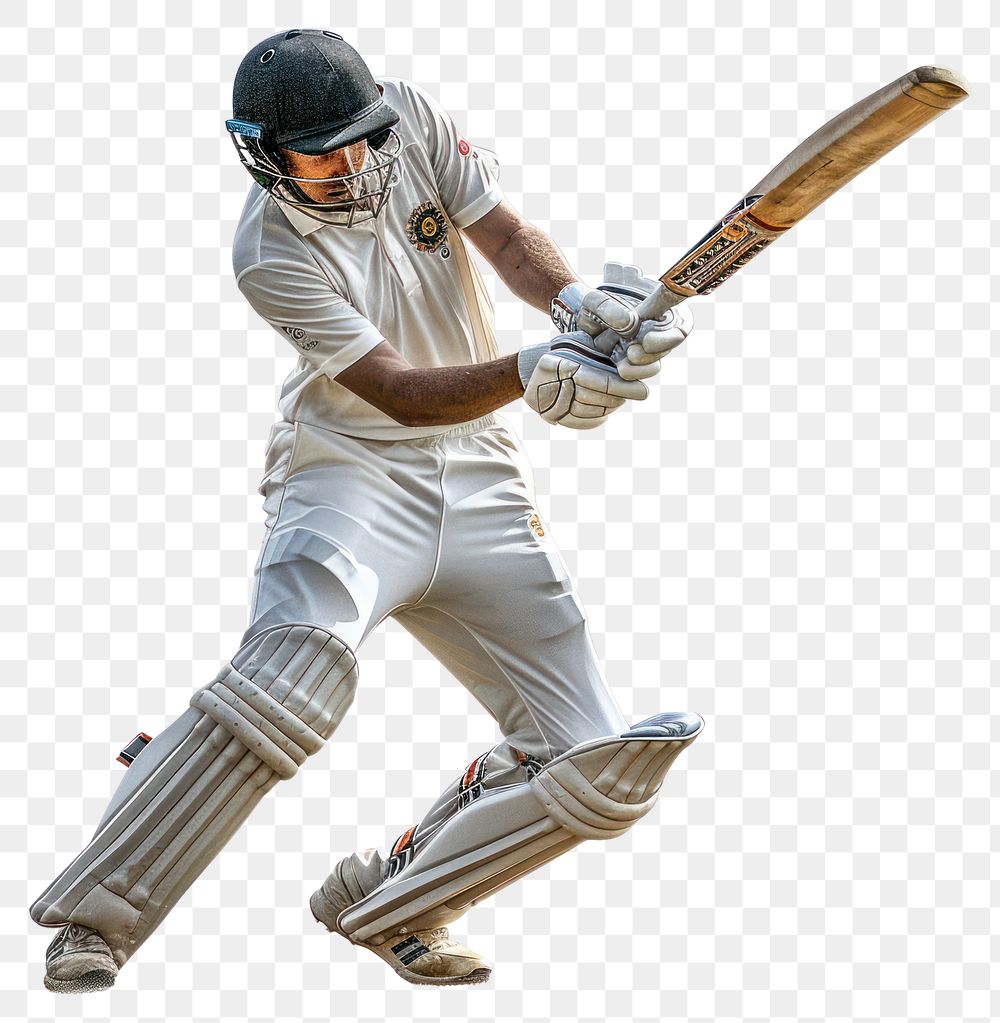 PNG cricket player playing game | Free PNG - rawpixel