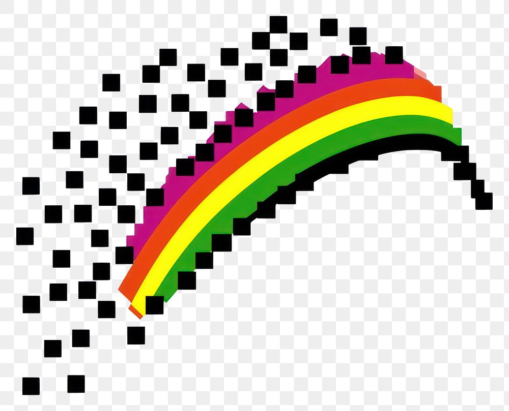 PNG Six pixel rainbow icon | Free PNG - rawpixel