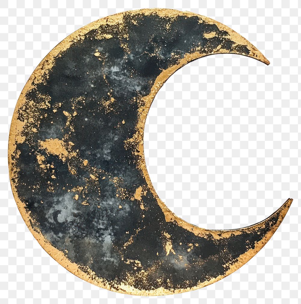 PNG Moon shape collage night | Premium PNG - rawpixel