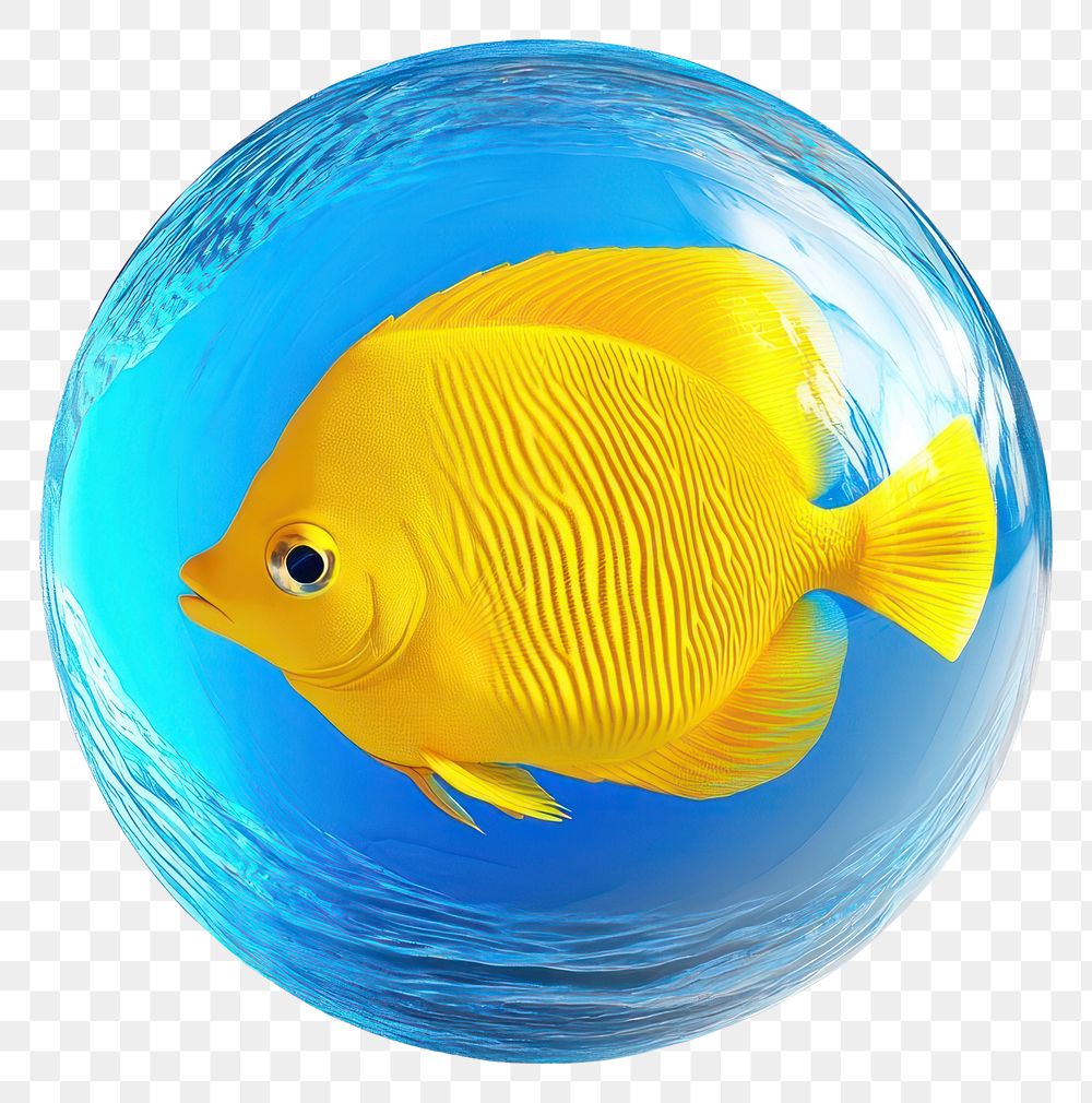 PNG Coral fish sphere isolated | Free PNG - rawpixel