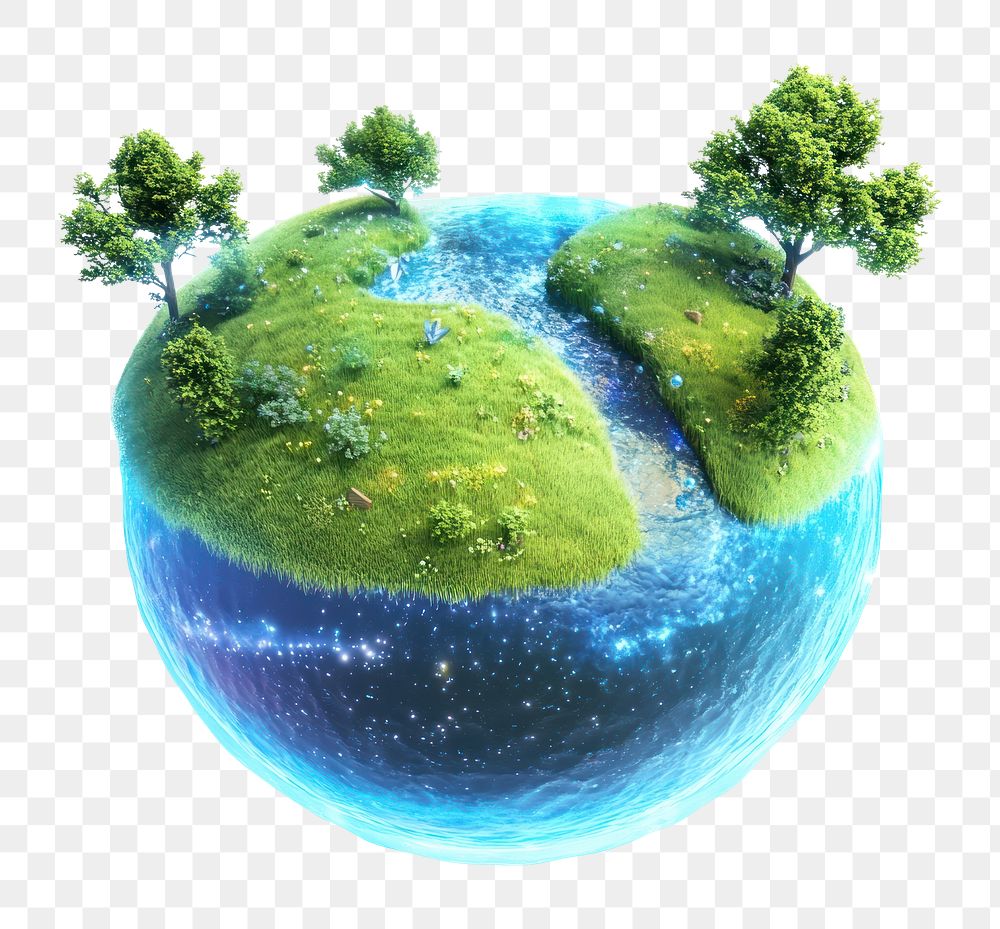 PNG Half earth green trees | Free PNG - rawpixel