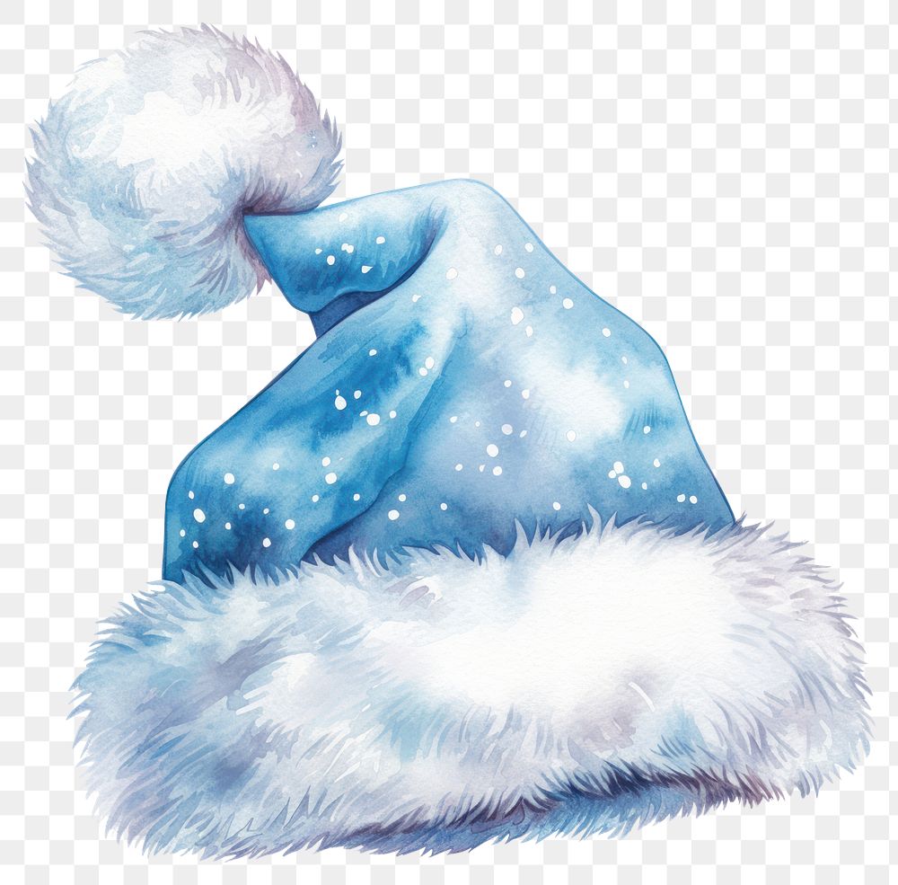PNG baby blue Santa hat | Free PNG - rawpixel