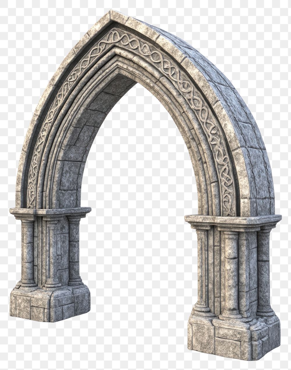 PNG Gothic-style stone arch architecture | Free PNG - rawpixel