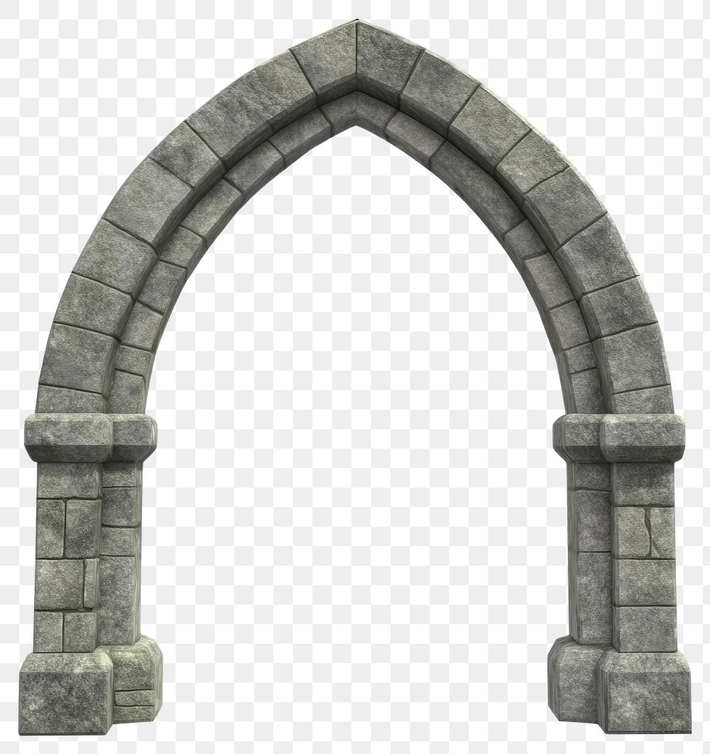 PNG Gothic-style stone arch architecture | Free PNG - rawpixel