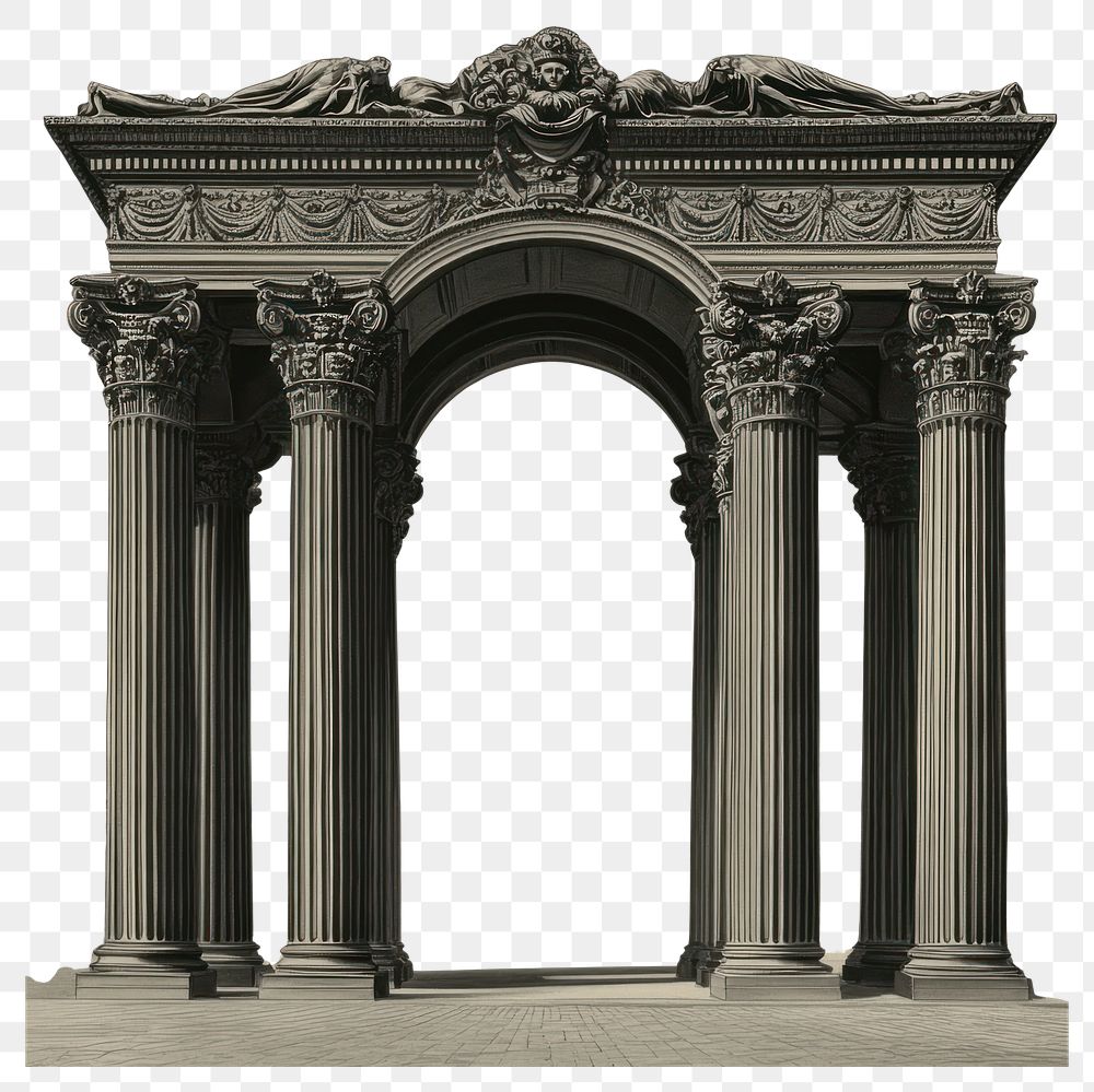 PNG Semicircular Roman arch architecture | Free PNG - rawpixel