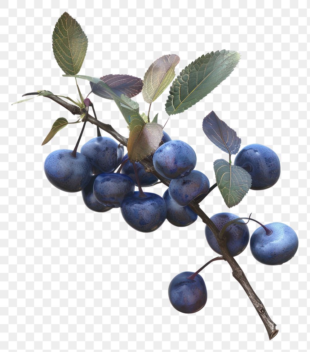 PNG Cottagecore blue berry berries | Premium PNG - rawpixel