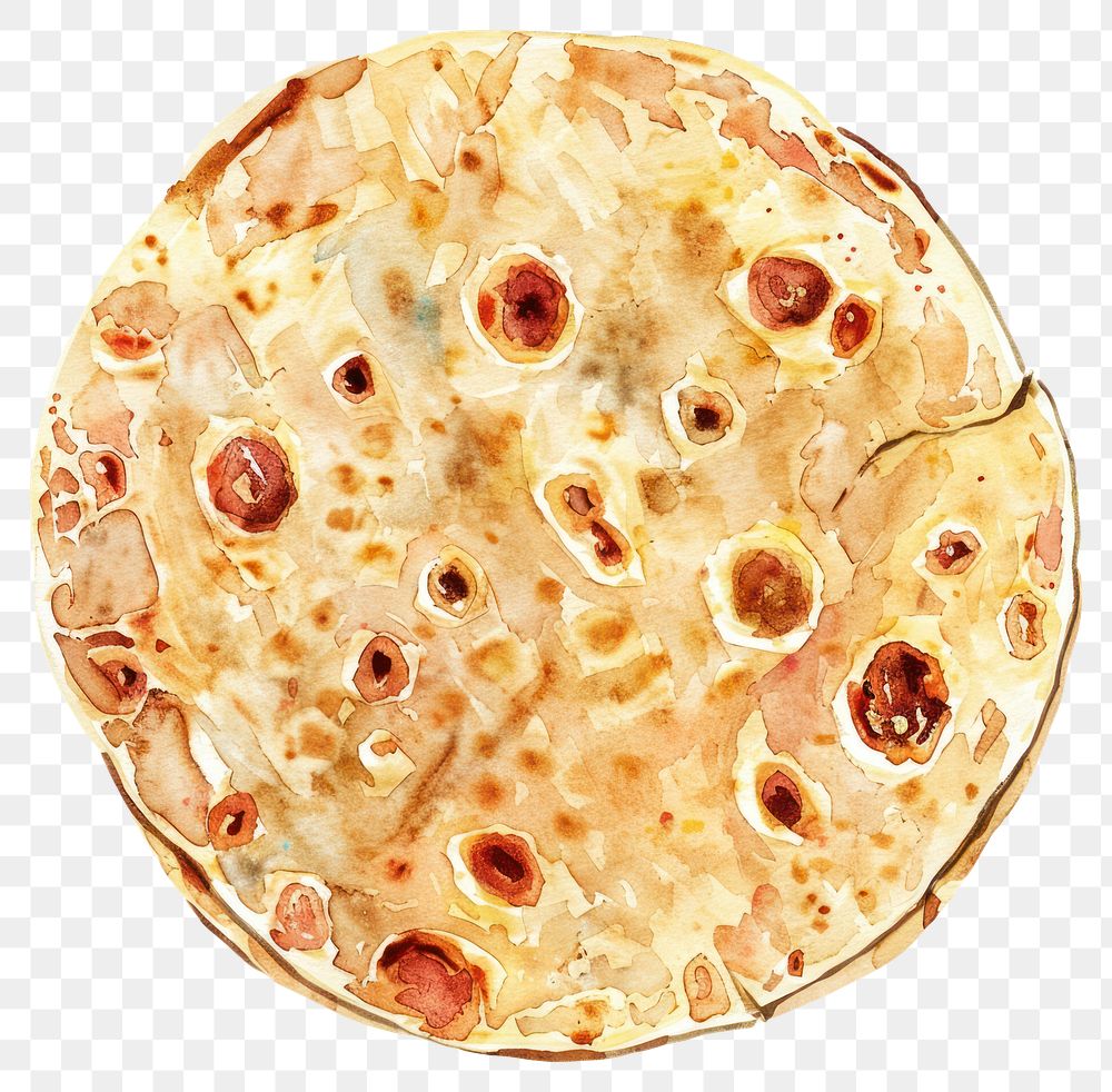 PNG isolated Roti food illustration | Free PNG - rawpixel