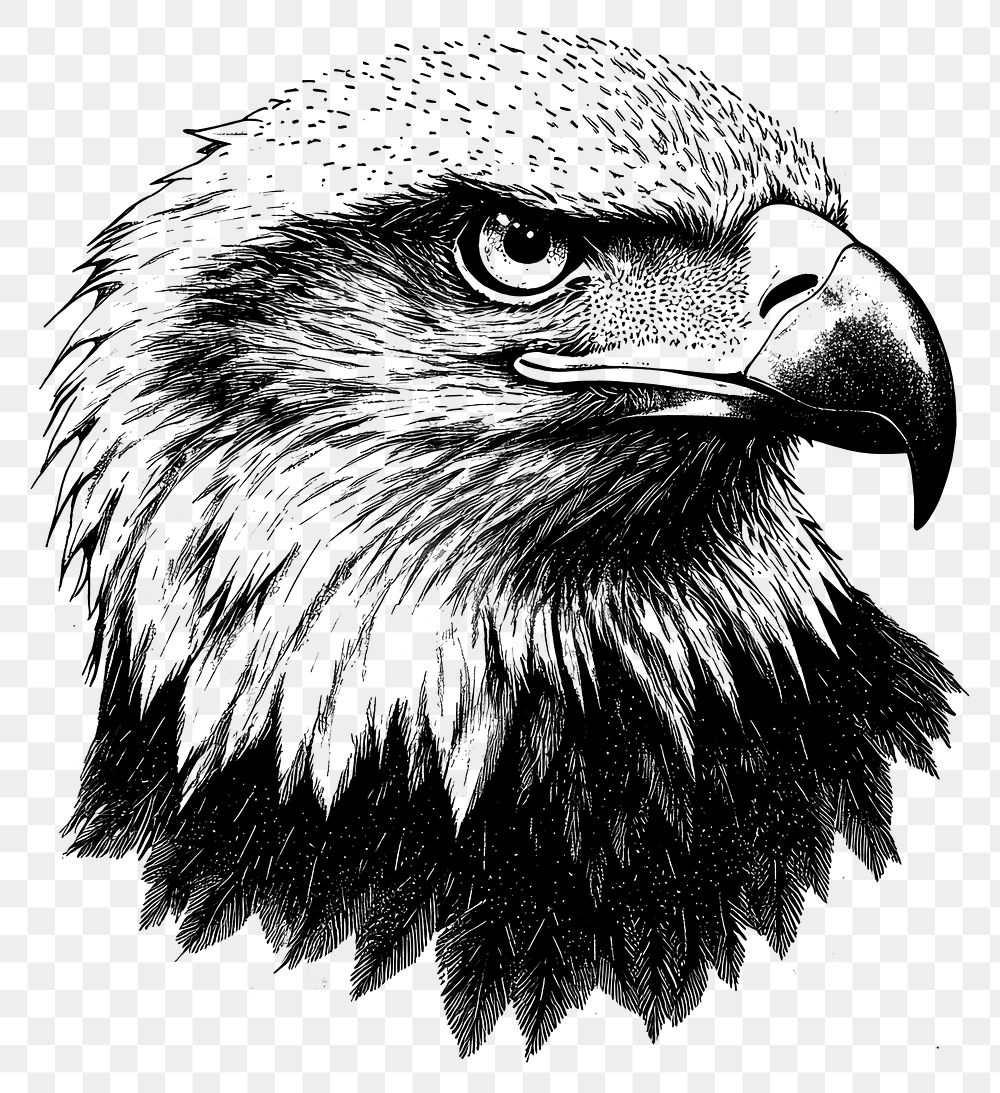 PNG Eagle retro photocopy stipple | Free PNG - rawpixel