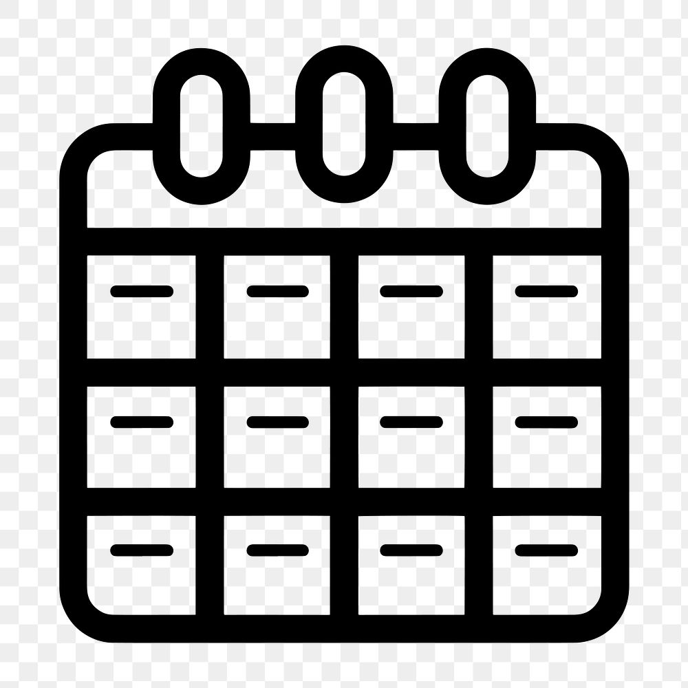 PNG Calendar calendar illustration simple. | Free PNG - rawpixel