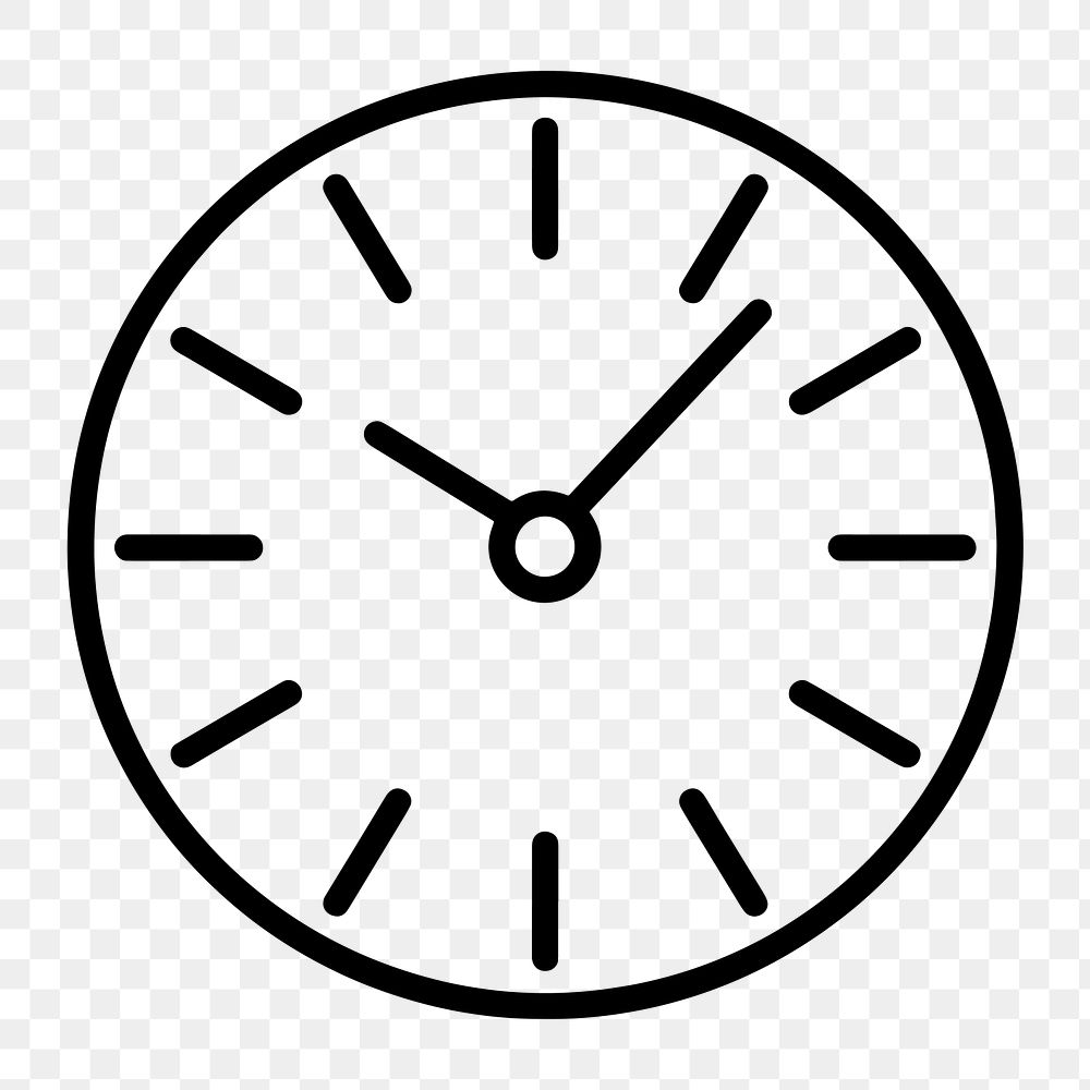 PNG Clock clock illustration simple. | Free PNG - rawpixel
