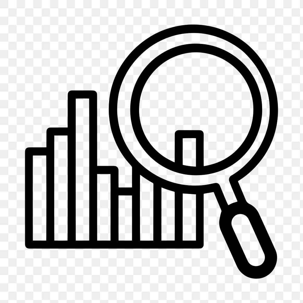 PNG Magnifying glass chart visualization. | Free PNG - rawpixel