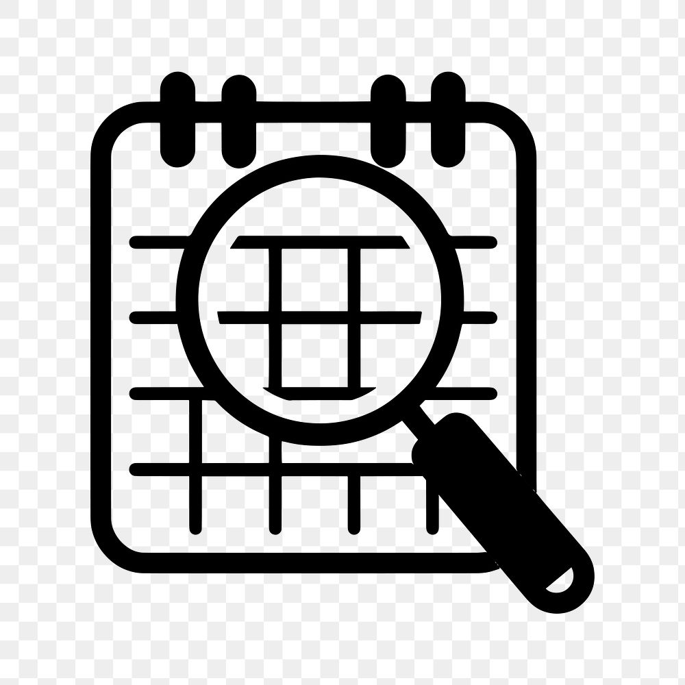 PNG Magnifying illustration calendar glass. | Free PNG - rawpixel