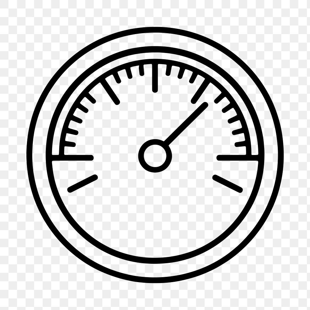 PNG Illustration vector simple gauge. | Free PNG - rawpixel