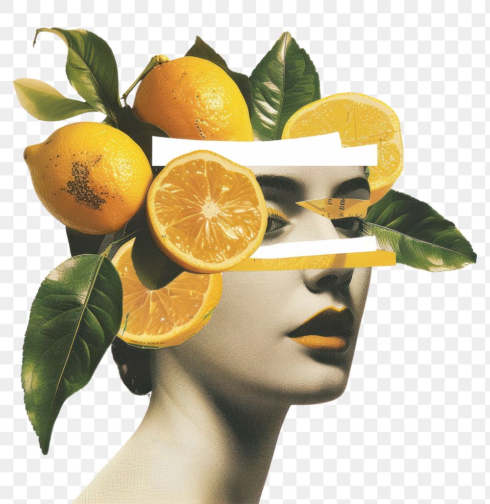 PNG Lemon shape collage cutouts | Free PNG - rawpixel
