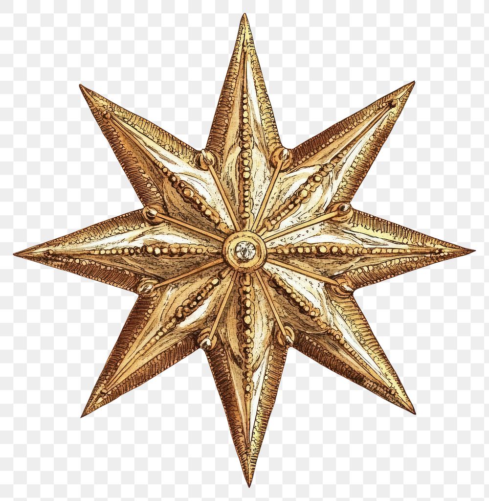 PNG Christmas gold star illustration | Free PNG - rawpixel