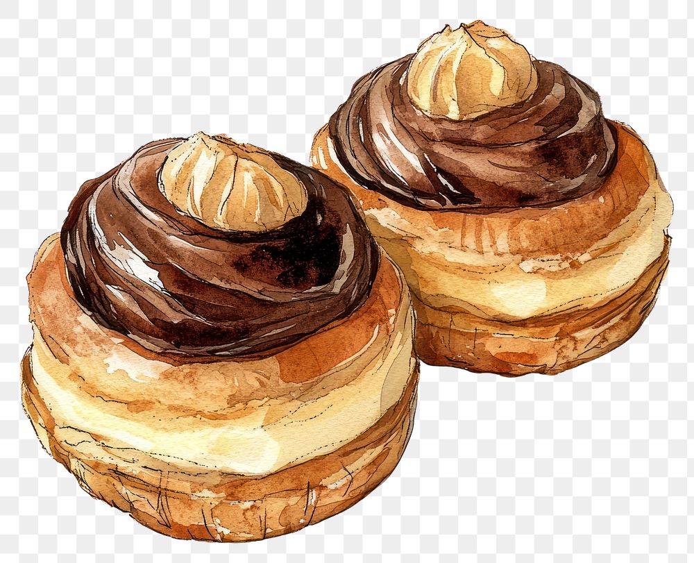 PNG Profiteroles pastries pastry illustration | Free PNG - rawpixel