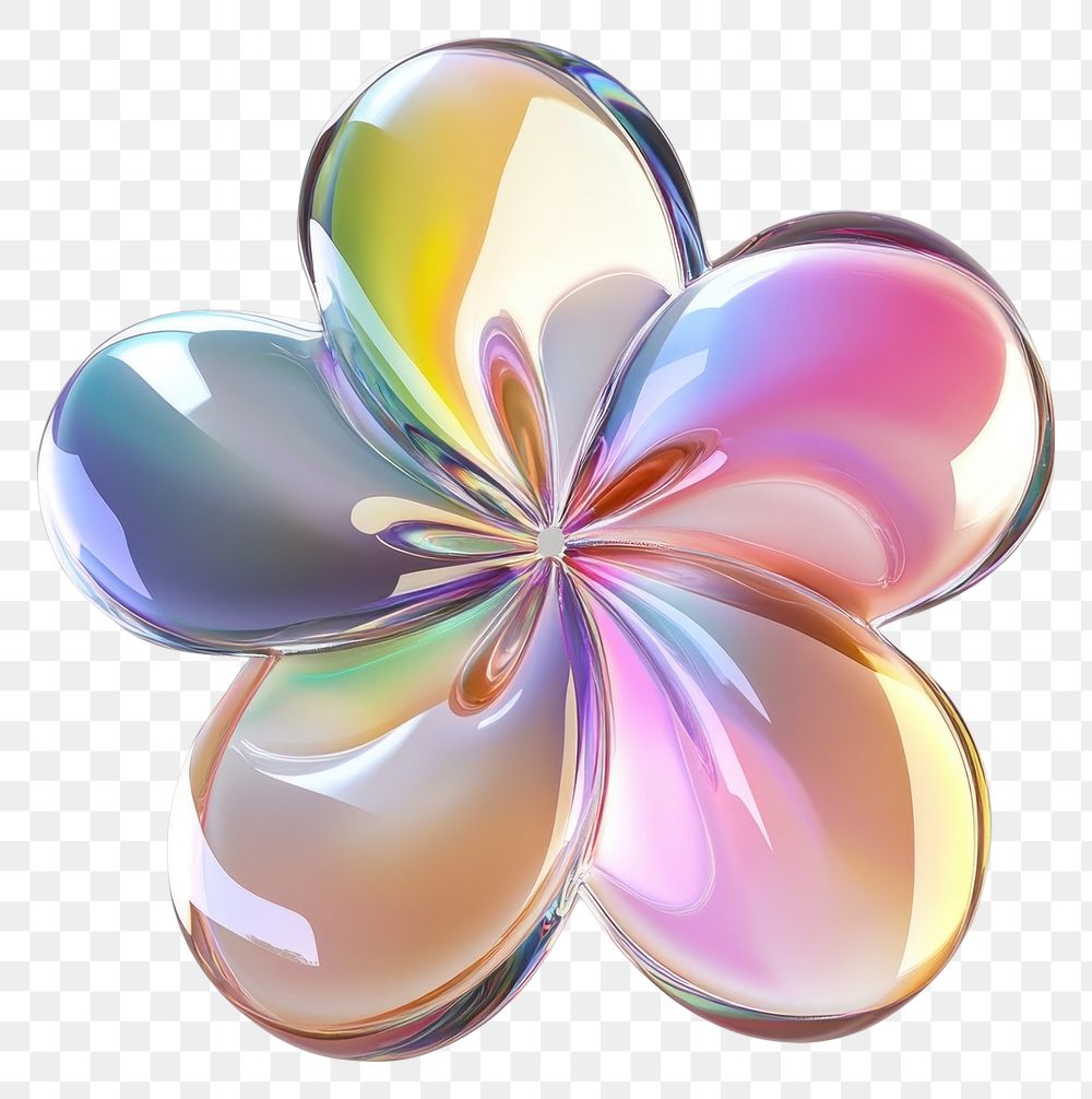 PNG 3D thick flower shape | Free PNG - rawpixel