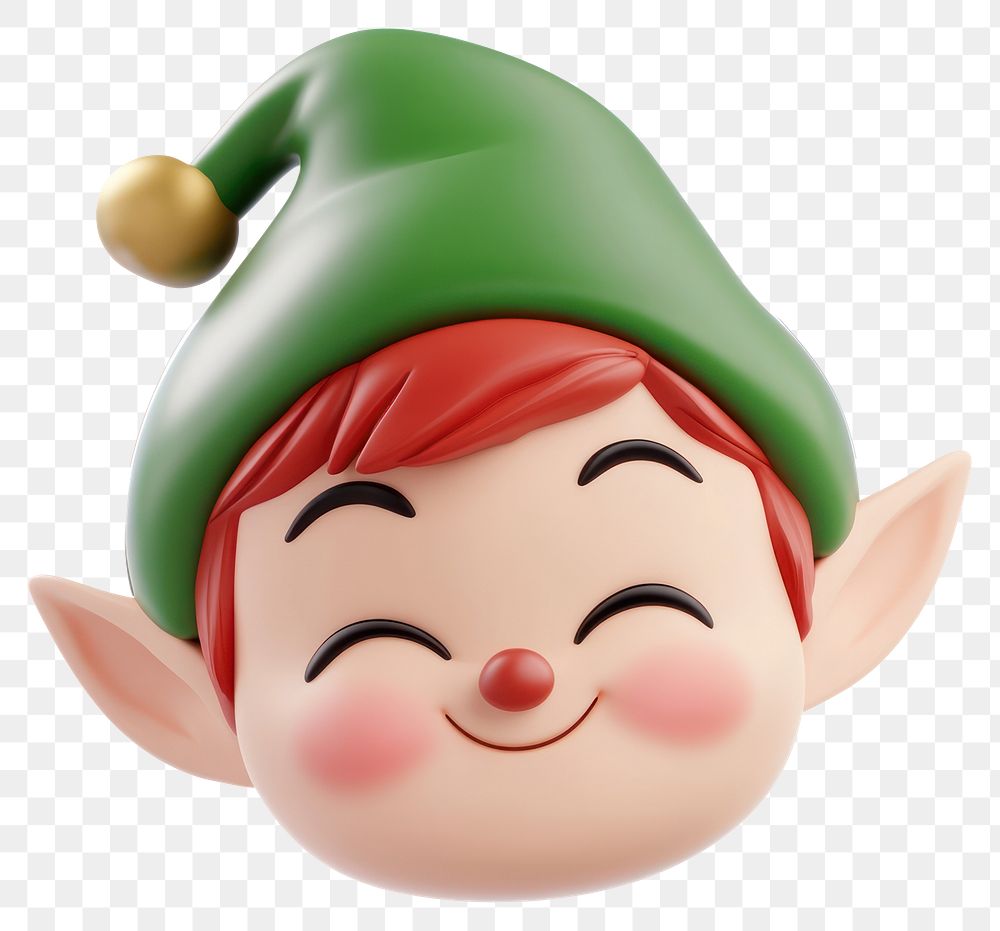 PNG Chubby elf head winking | Free PNG - rawpixel