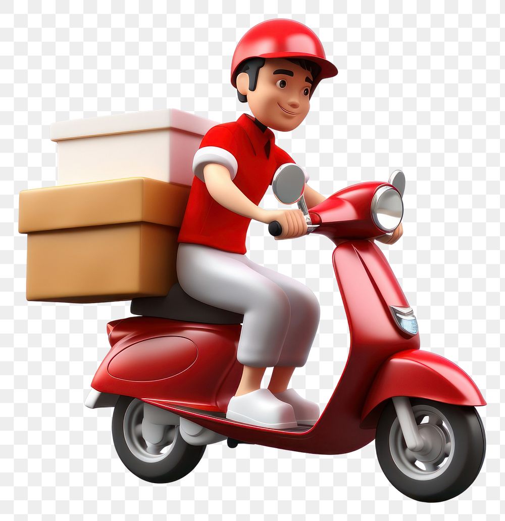 Delivery Motorcycle White 3d PNG Images | Free Photos, PNG Stickers ...