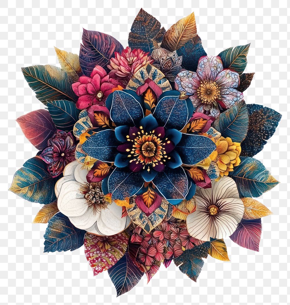 PNG Flower Collage Diwali rangoli | Premium PNG - rawpixel