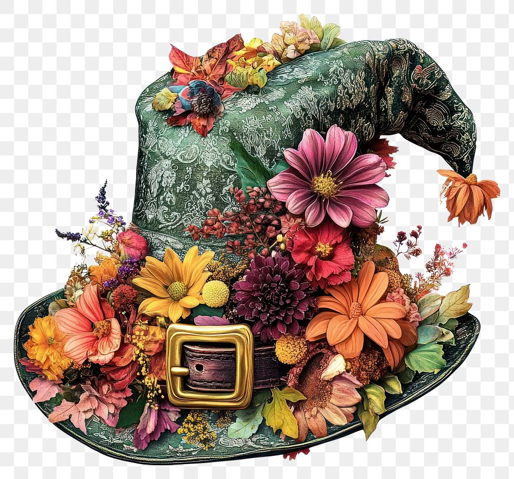 PNG Flower Collage Thanksgiving pilgrim | Premium PNG - rawpixel