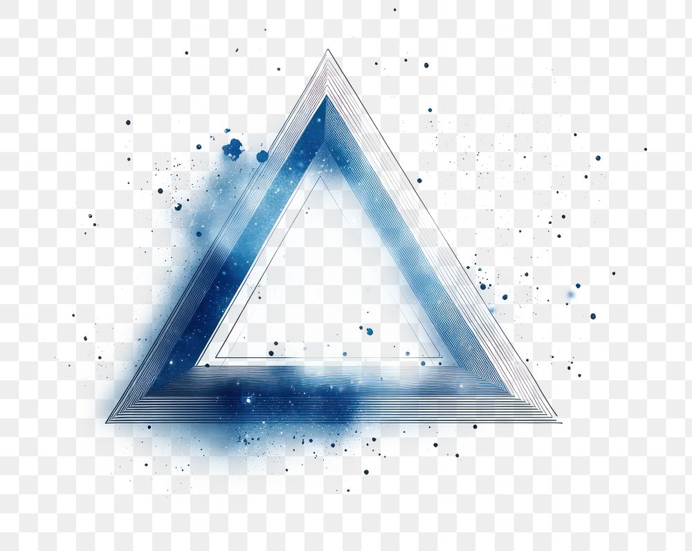 PNG White blue triangle geometric | Free PNG - rawpixel