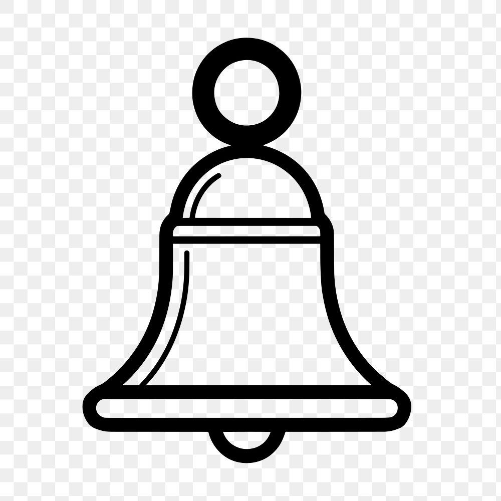 PNG Bell simple white icon. | Free PNG - rawpixel