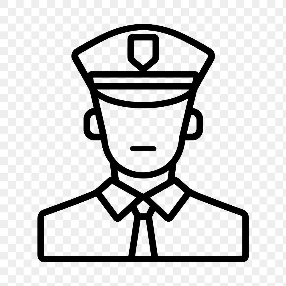 PNG Simple police profile icon | Free PNG - rawpixel