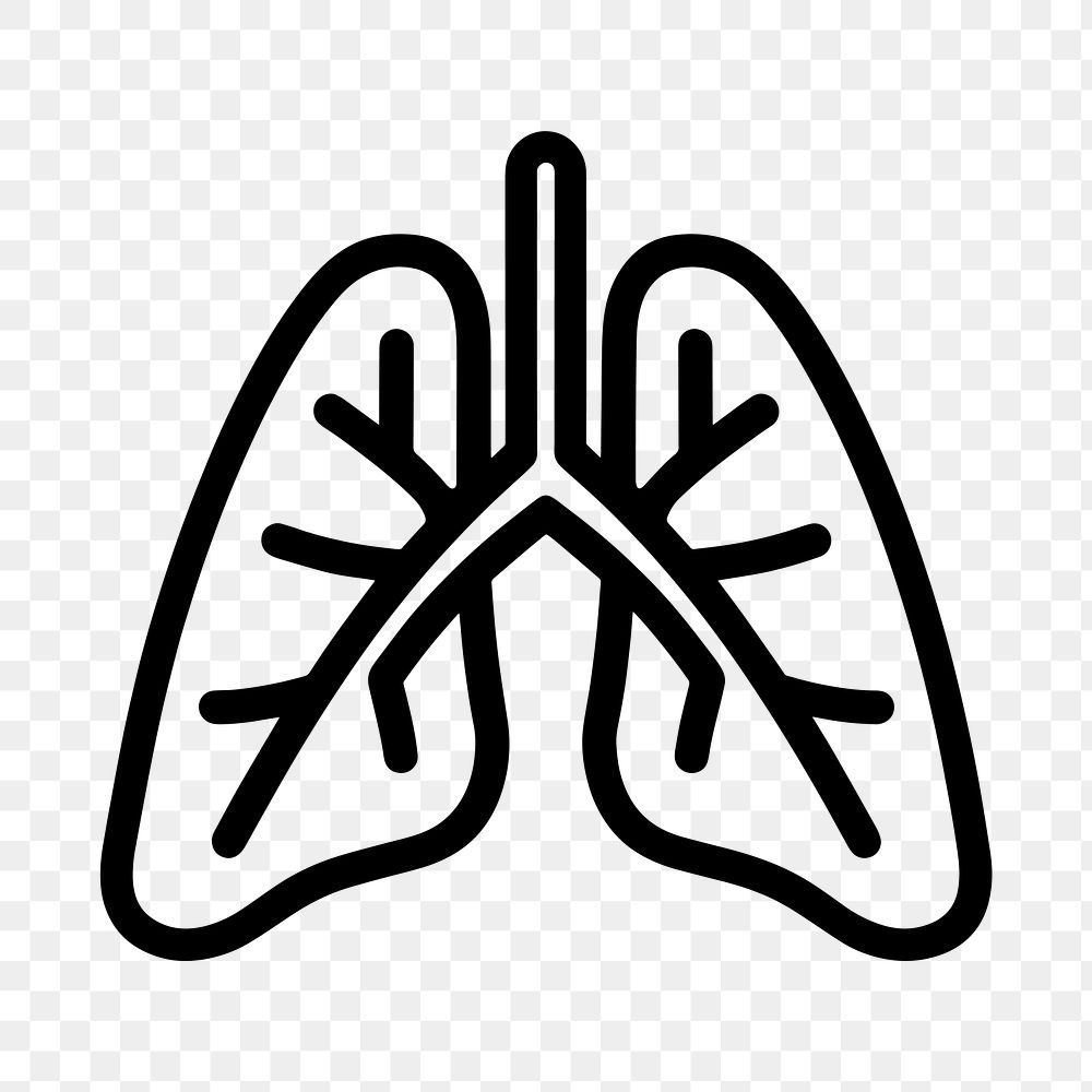 PNG Simple health lung shape | Free PNG - rawpixel