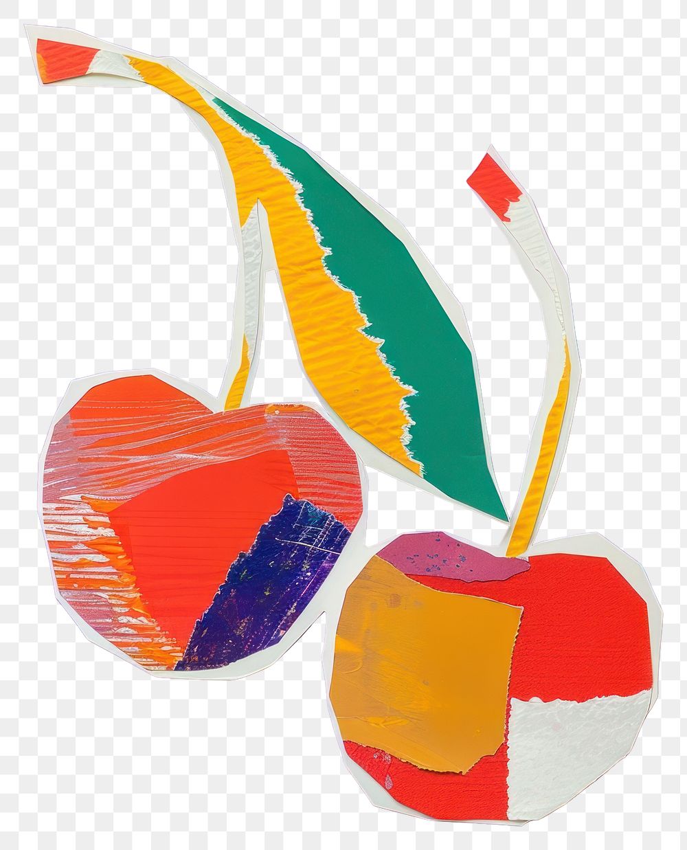 PNG Red cherry paper cut | Free PNG - rawpixel