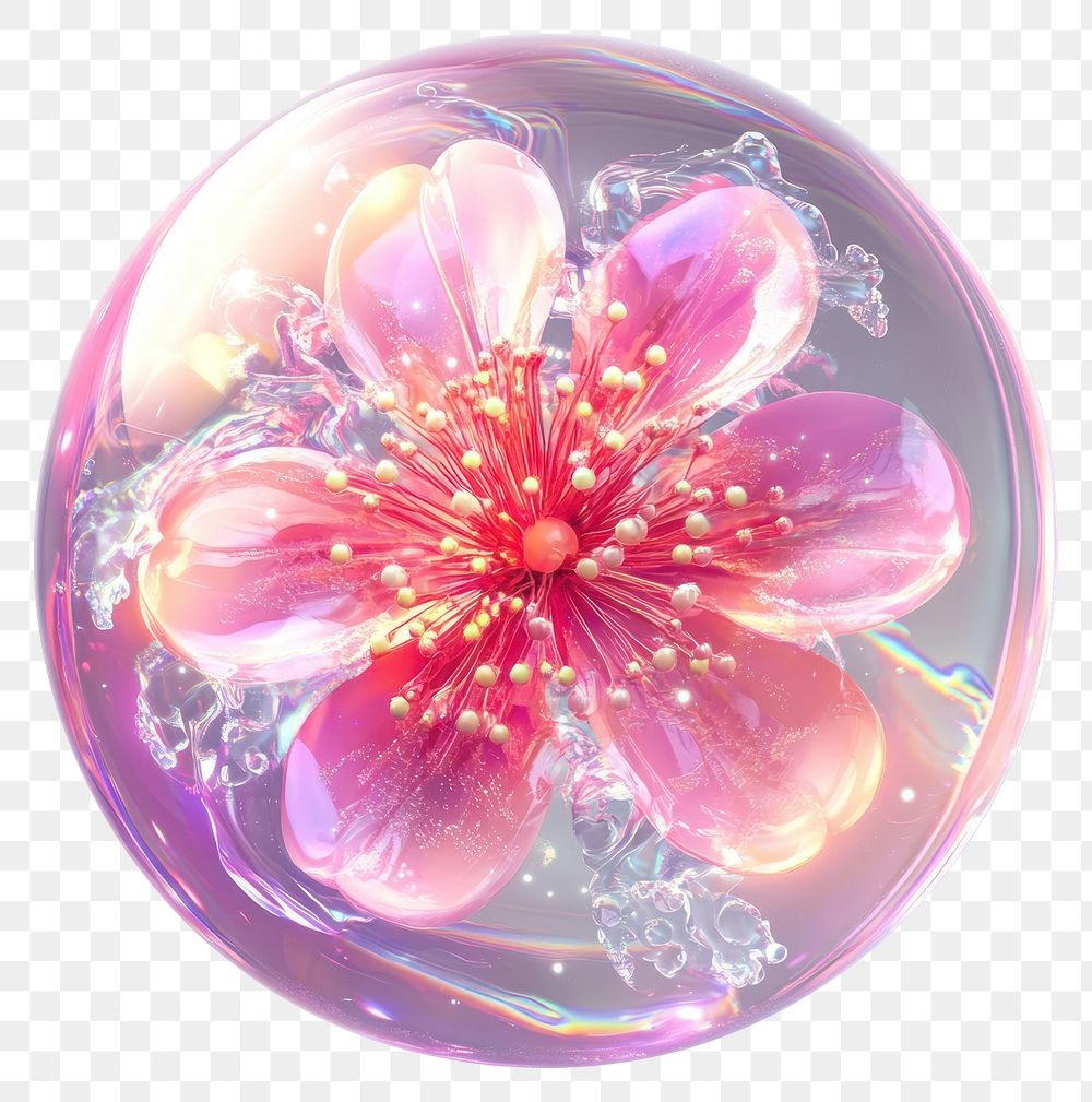 PNG digital flower sphere petal | Premium PNG - rawpixel