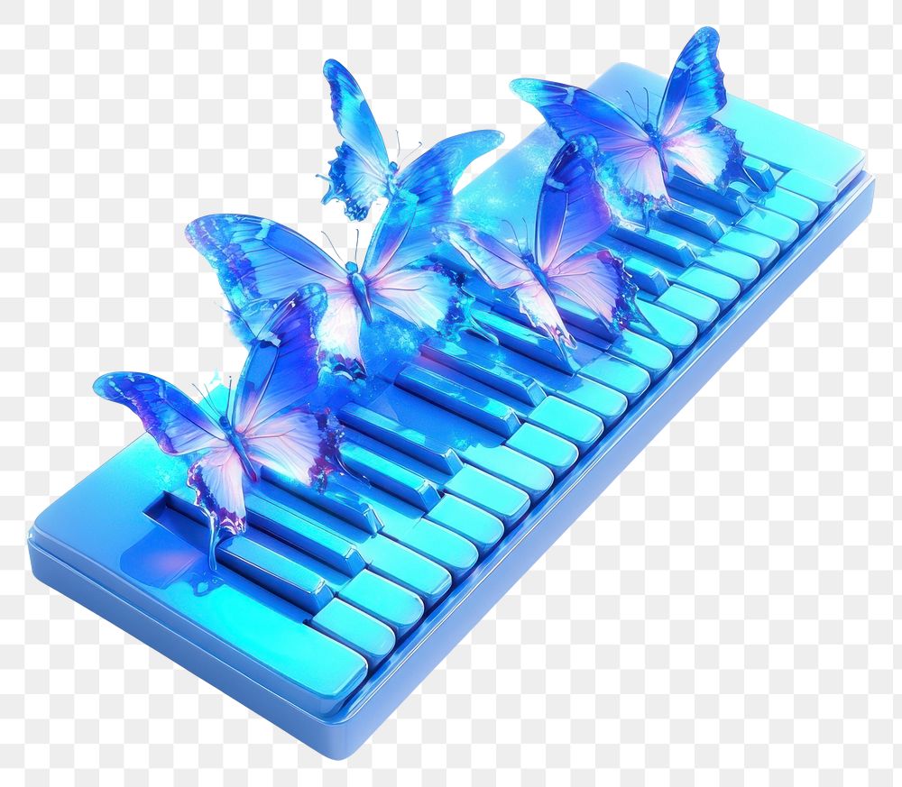 PNG Keyboard keys turning butterflies | Free PNG - rawpixel