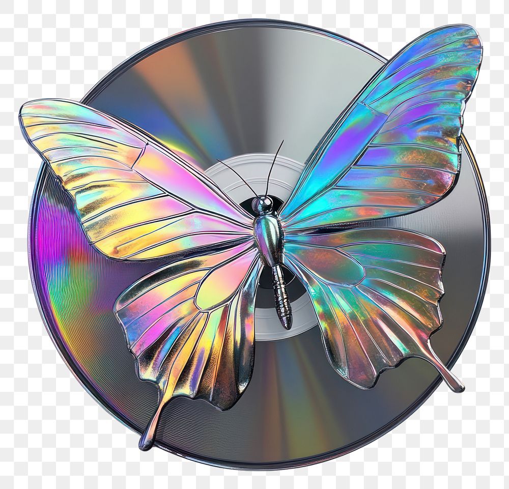 PNG Butterfly flying CD case | Free PNG - rawpixel