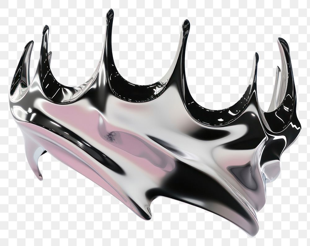 PNG Y2k chrome crown metallic | Free PNG - rawpixel