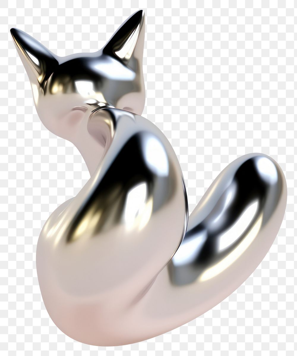 PNG Y2k chrome cat abstract | Free PNG - rawpixel