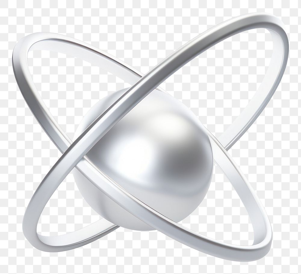 PNG Y2k chrome science atom | Premium PNG - rawpixel