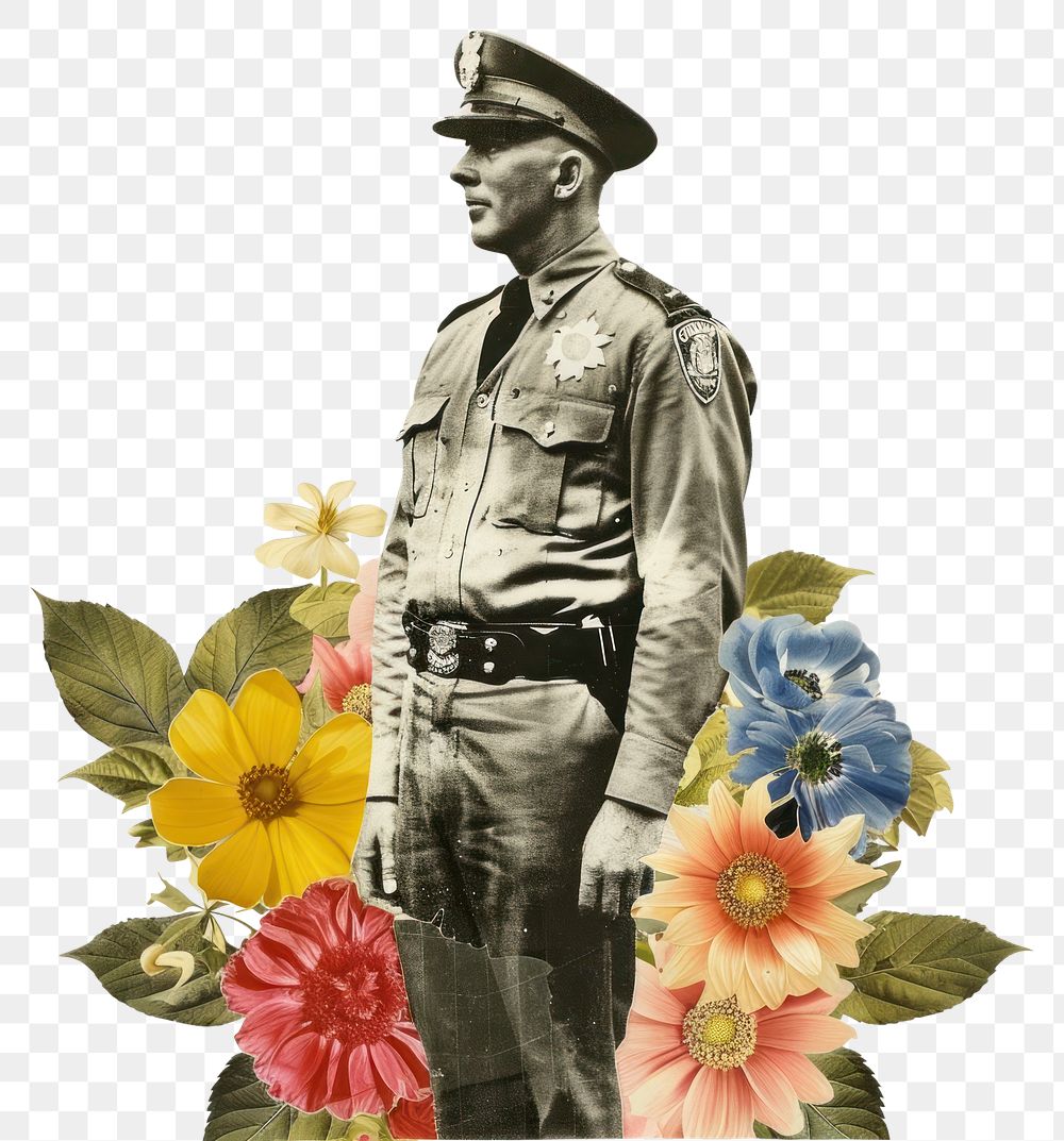 PNG Paper collage English policeman | Free PNG - rawpixel