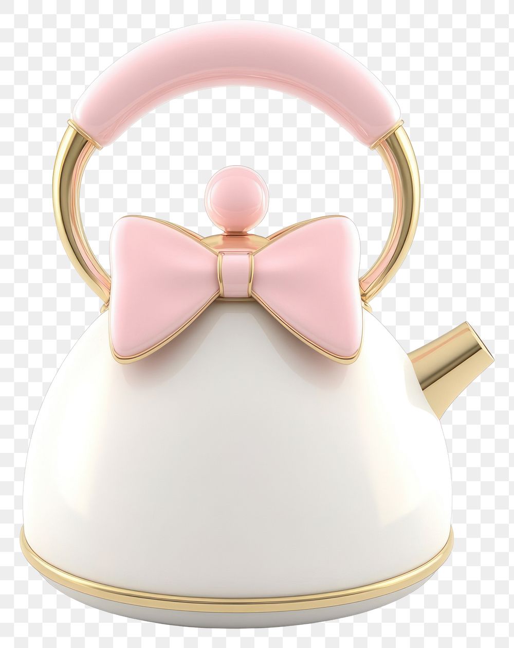 PNG 3d coquette tea kettle | Free PNG - rawpixel