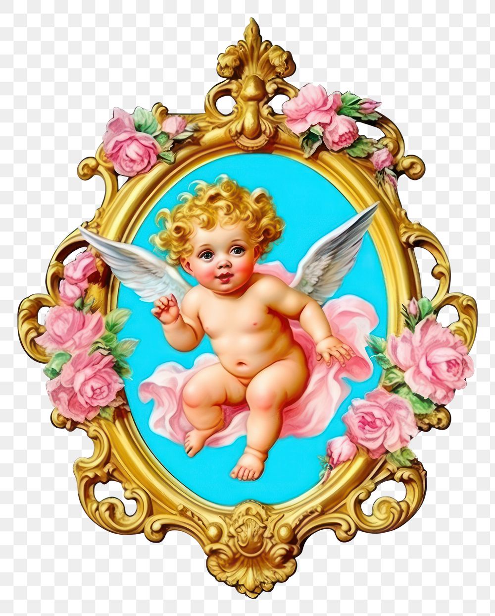 PNG Cherub printable sticker illustration | Free PNG - rawpixel