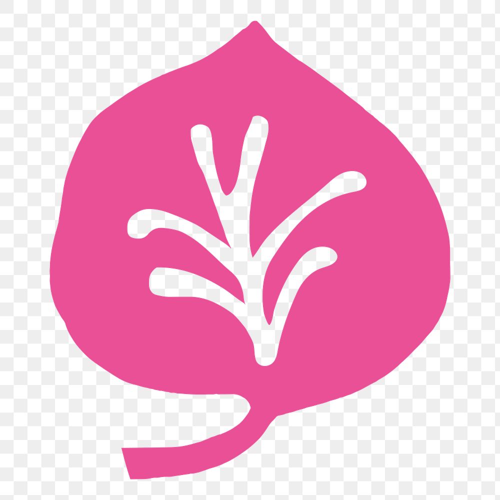 PNG abstract pink leaf, transparent | Free PNG - rawpixel