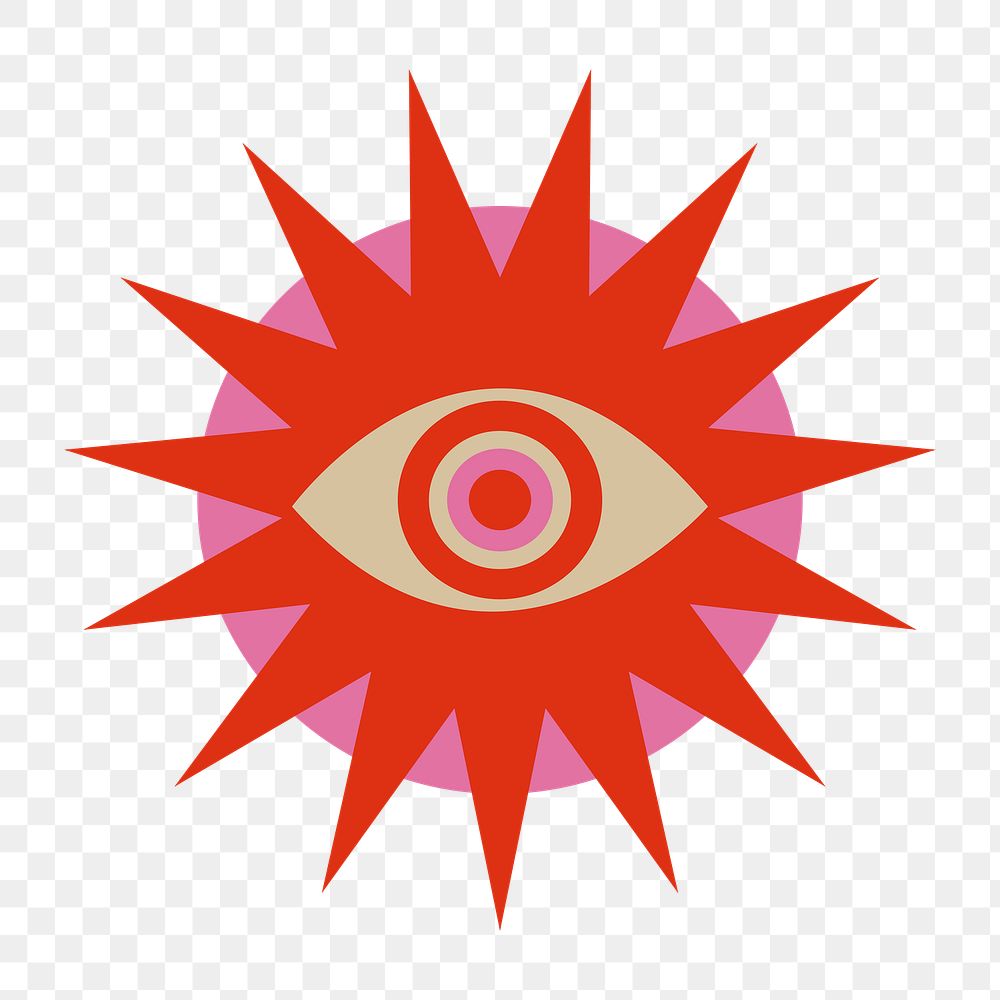 PNG Retro abstract psychedelic eye | Free PNG - rawpixel