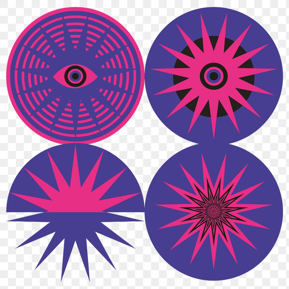 PNG Psychedelic illusion star eye | Free PNG - rawpixel