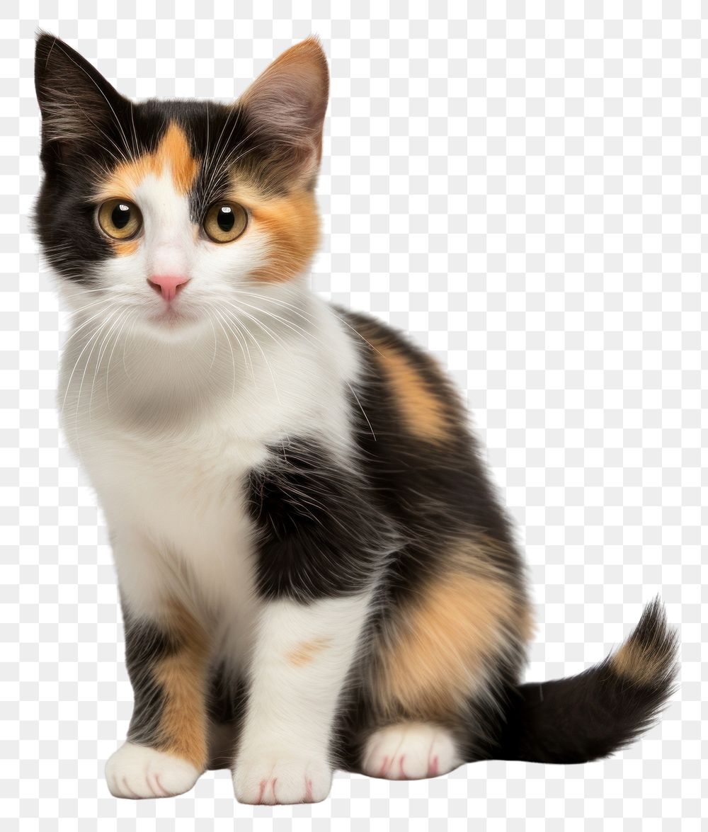 PNG baby calico cat mammal | Free PNG - rawpixel