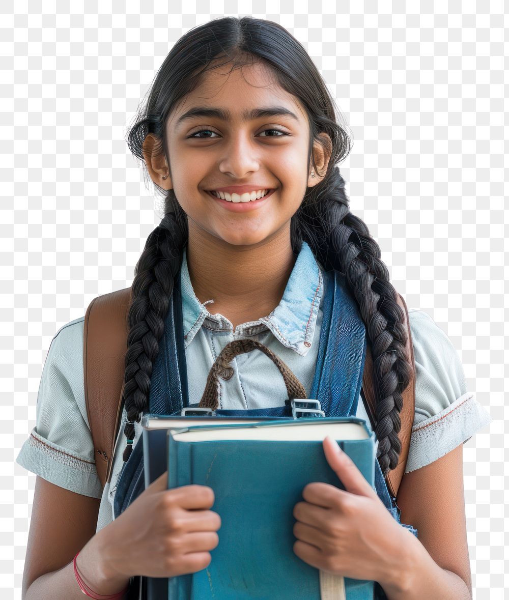 PNG Smiling student holding books | Premium PNG - rawpixel