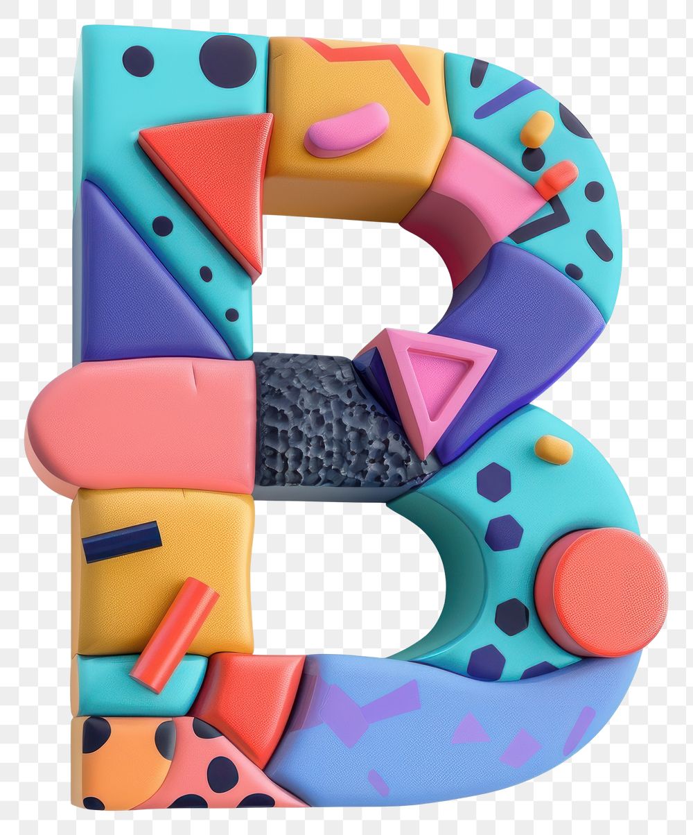 PNG Letter B shapes geometric | Free PNG - rawpixel