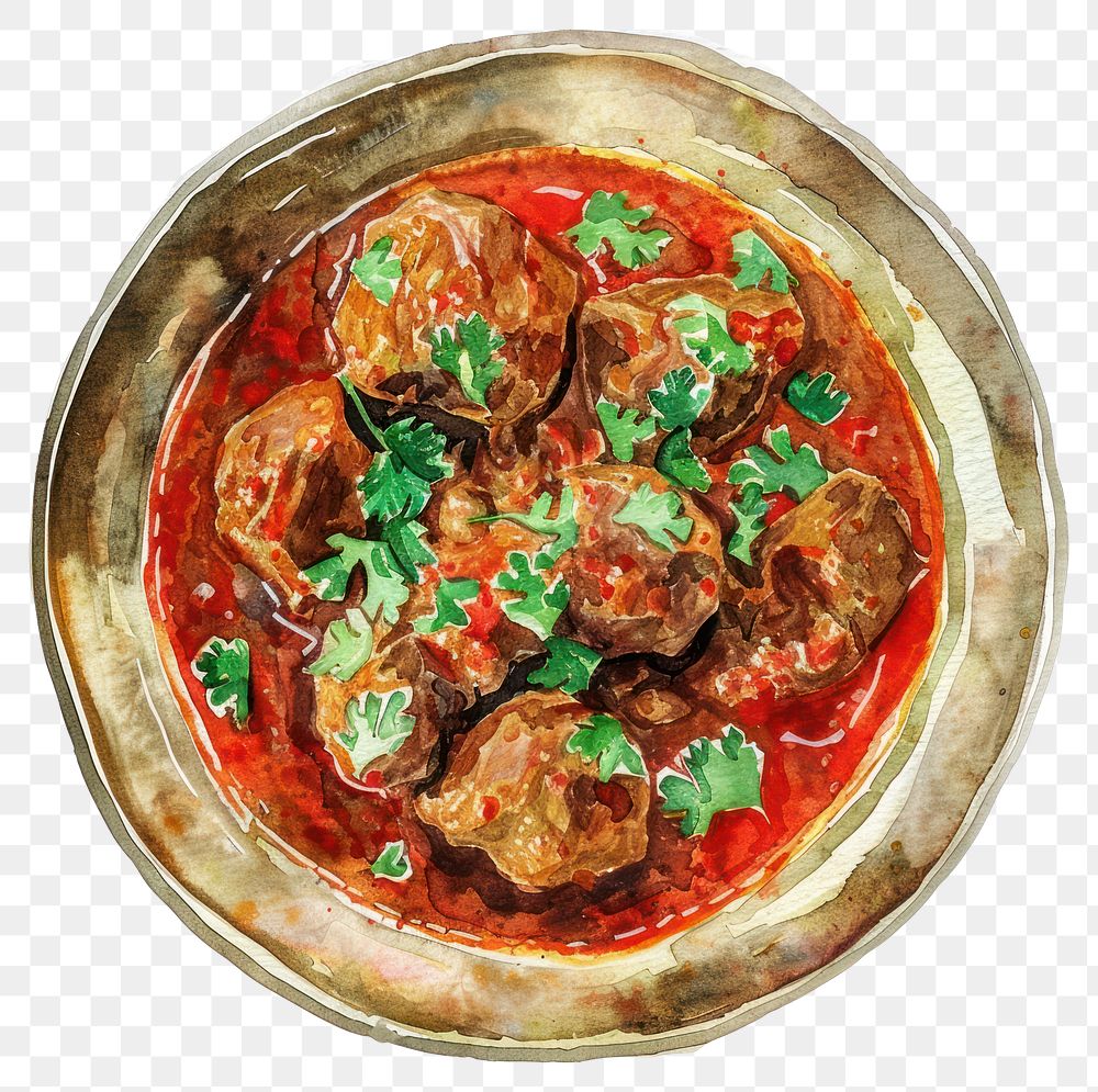 PNG An isolated Rogan Josh | Free PNG - rawpixel